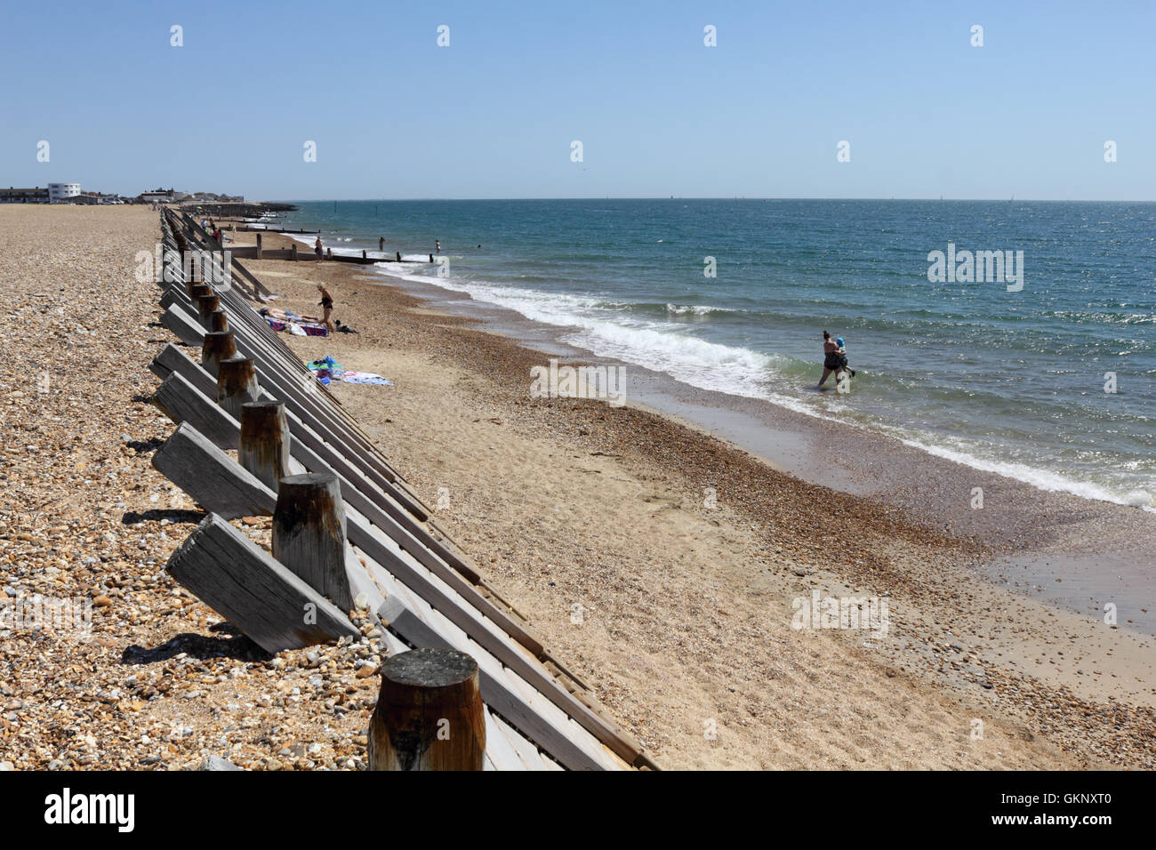 Hayling Island Beach, Hampshire, England, UK Stock Photo - Alamy