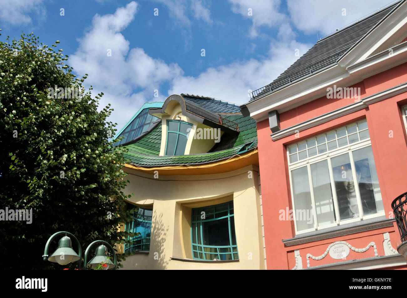 sopot poland crooked house Stock Photo - Alamy