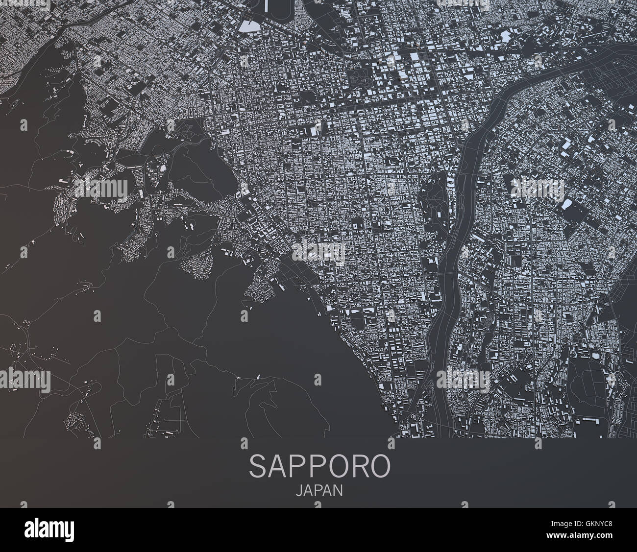 Japan map city hi-res stock photography and images - Alamy