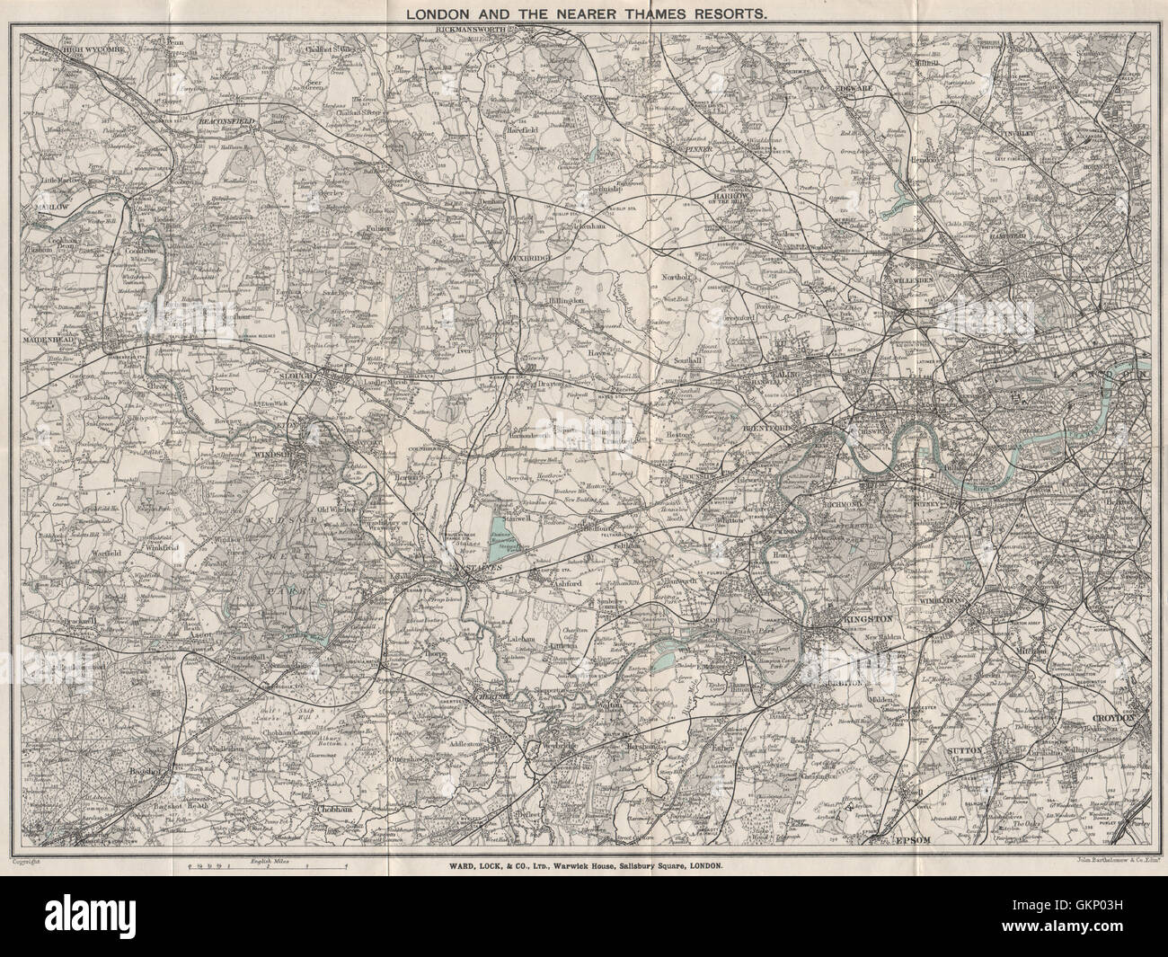 Marlow map hi-res stock photography and images - Alamy