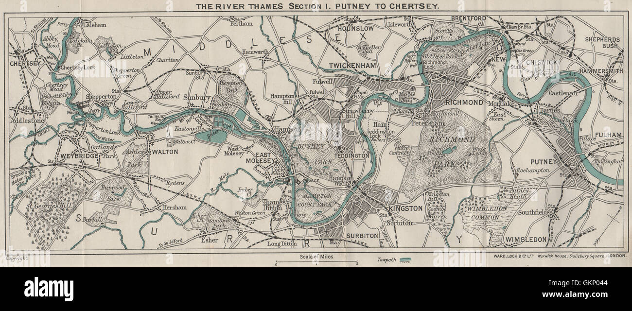 Thames River Map Stock Photos & Thames River Map Stock Images - Alamy