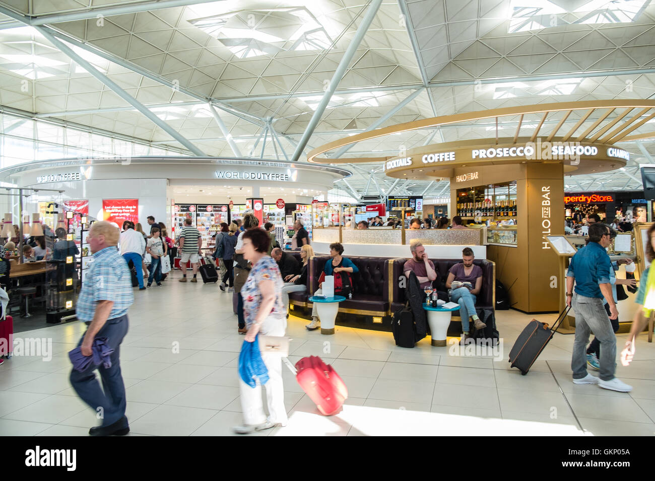 Departure Terminal at Stansted Airport,London,Essex,England.Europe ...