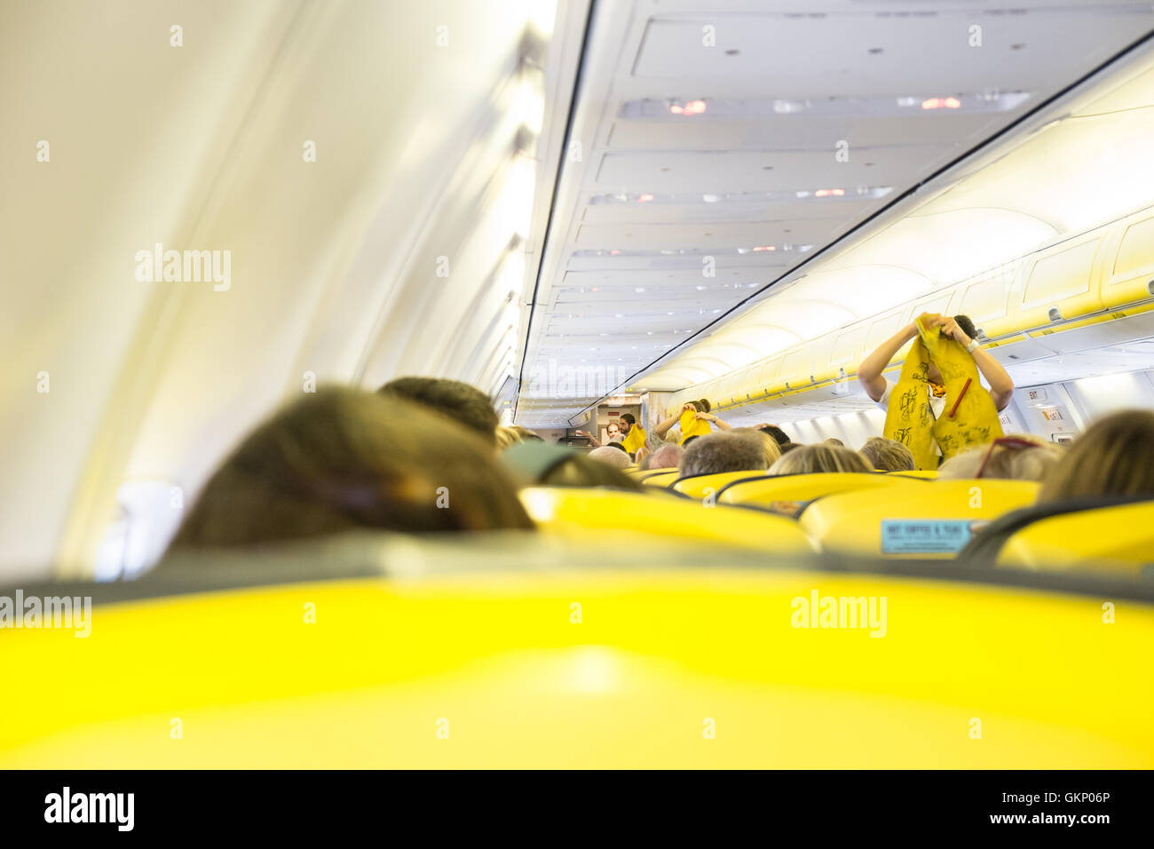 Air stewardess safety hi-res stock photography and images - Alamy