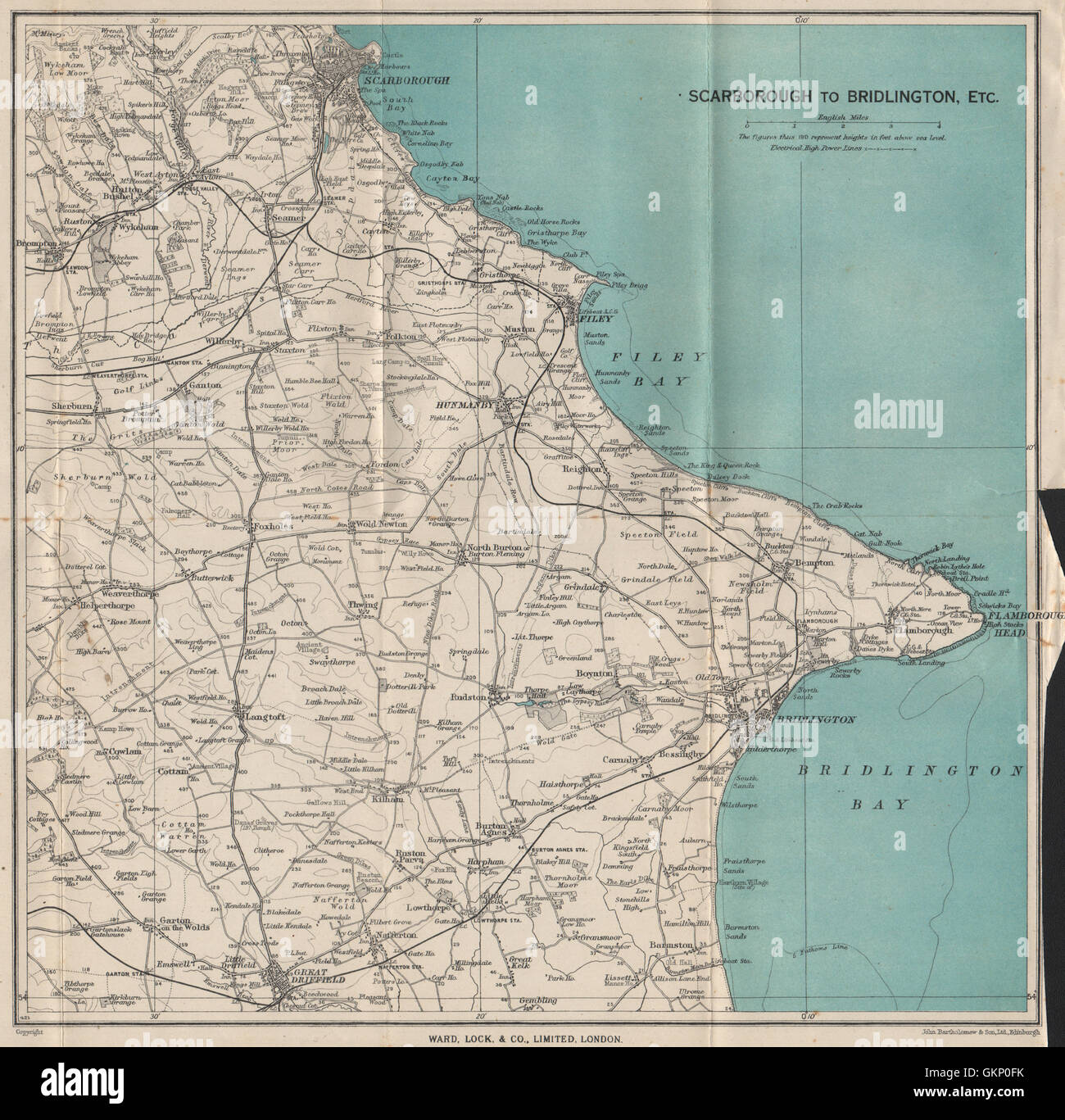 YORKSHIRE COAST Scarborough Filey Flambrough Head Bridlington WARD LOCK ...