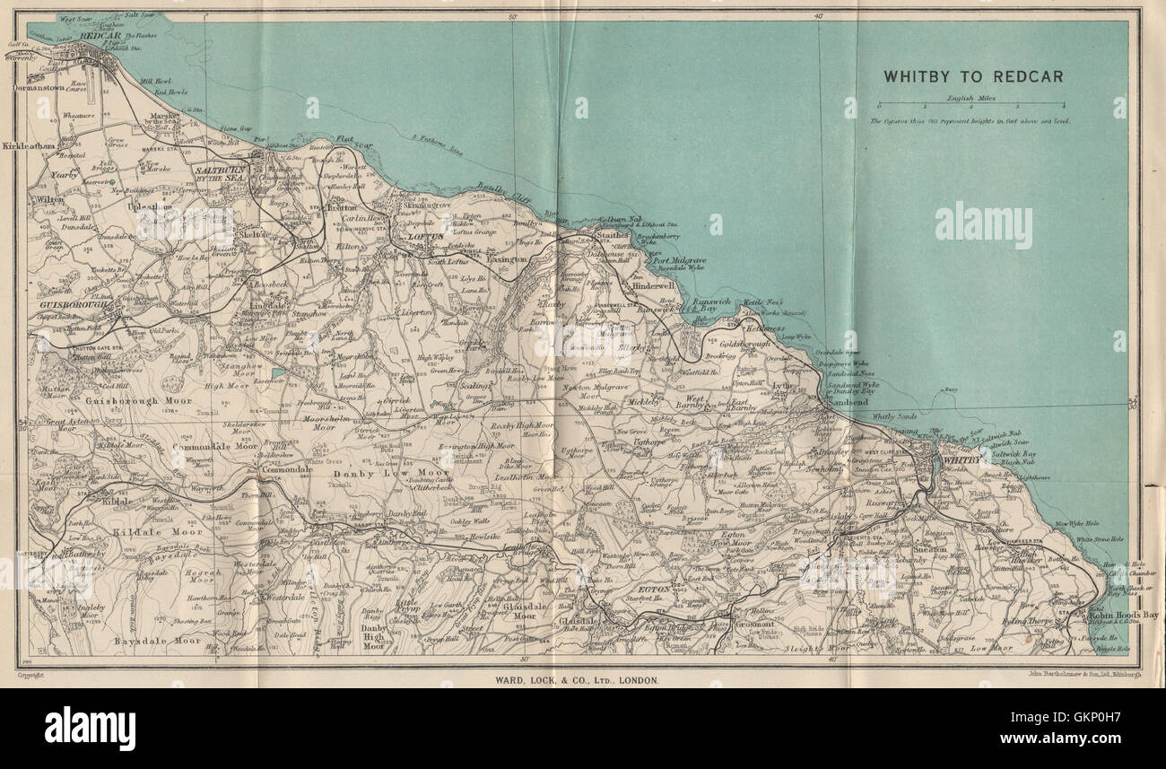 YORKSHIRE COAST Redcar Staithes Whitby North York Moors. WARD LOCK ...