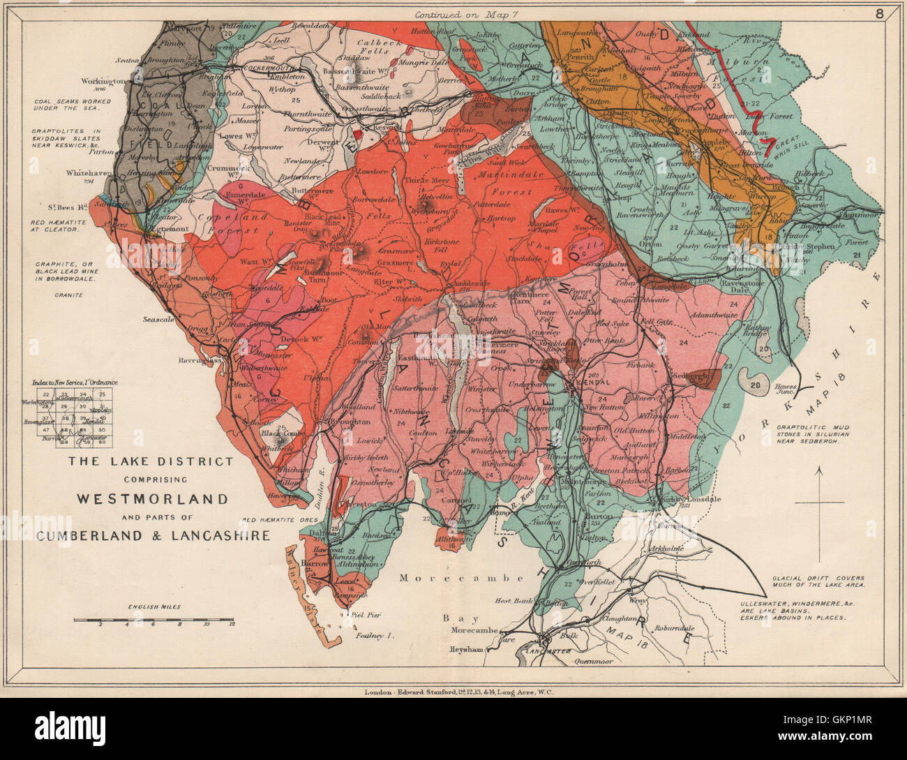 Westmorland england map hi-res stock photography and images - Alamy