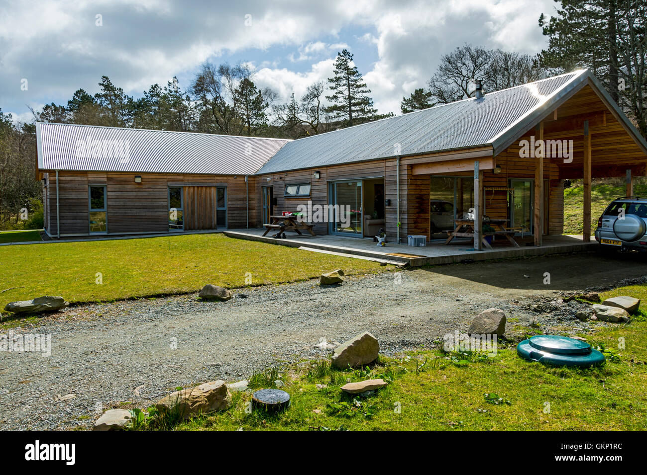 The new (2015) bunkhouse, Kinloch, Isle of Rum, Inner Hebrides ...
