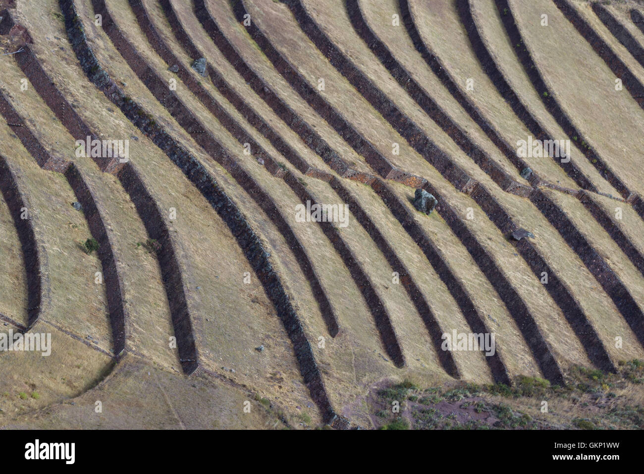 ingenious use of space by creating terraces down a steep mountain and ...
