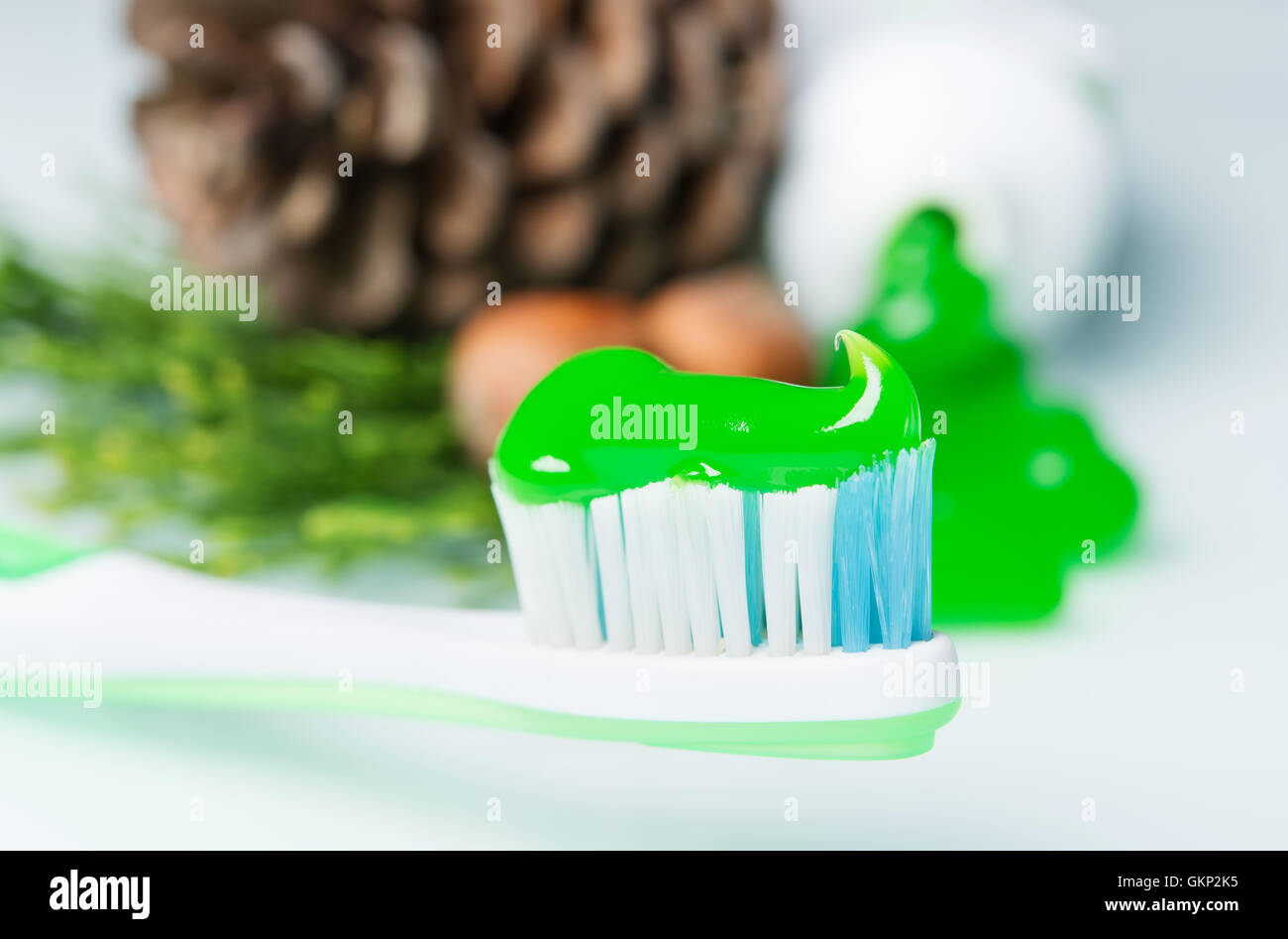 herbal toothpaste on the table Stock Photo - Alamy