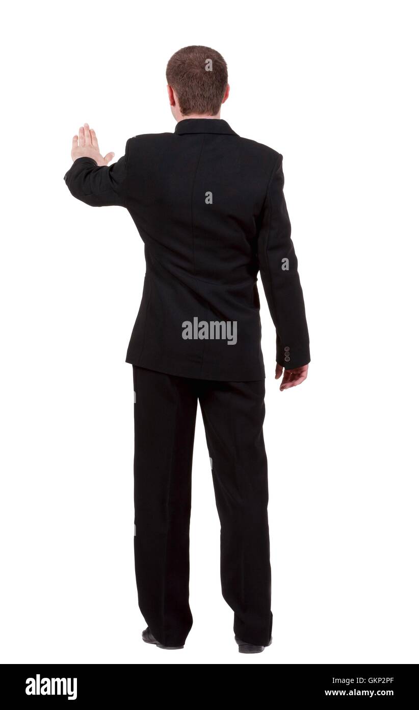 back view of Businessman Stock Photo - Alamy
