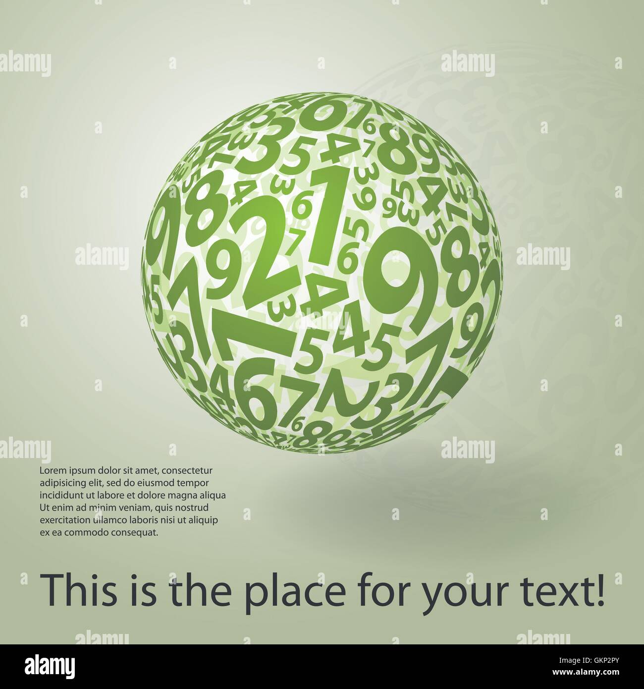 Green Globe Design Vector with Numbers Stock Vector Image & Art - Alamy