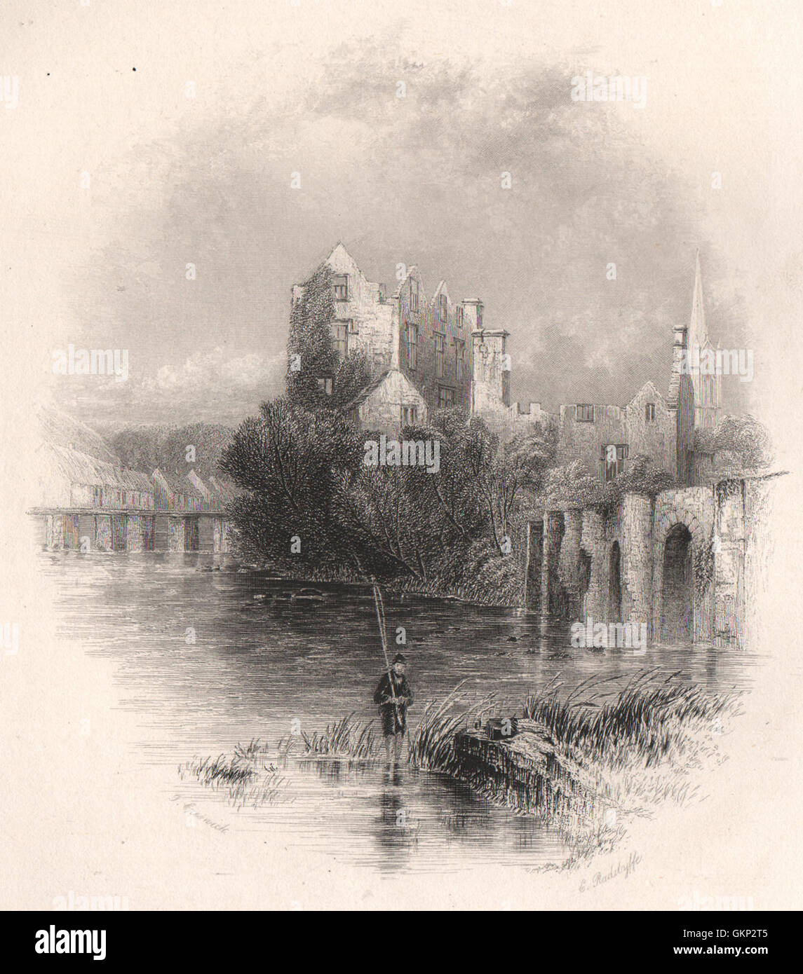 Donegal Castle, Donegal. Ireland, antique print 1835 Stock Photo - Alamy