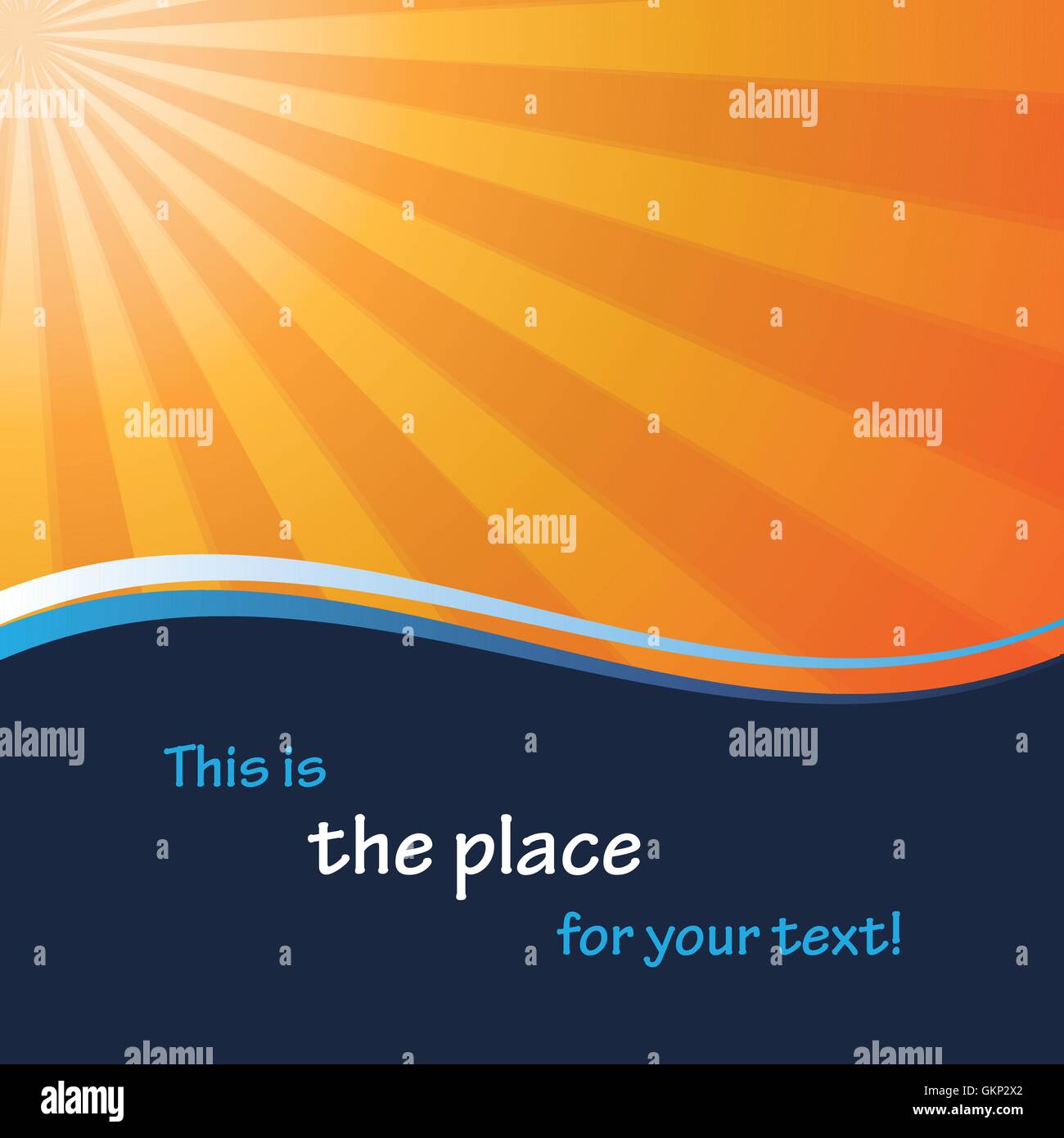 Vector Sunlight Fantasy Layout, Colorful Wavy Card Background Template ...