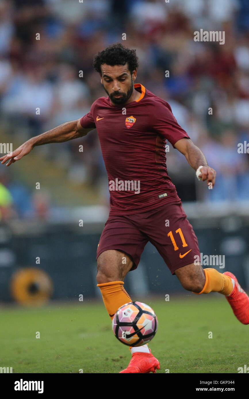 Rome,Italy - August 20, 2016:Mohamed Salah in action during football ...