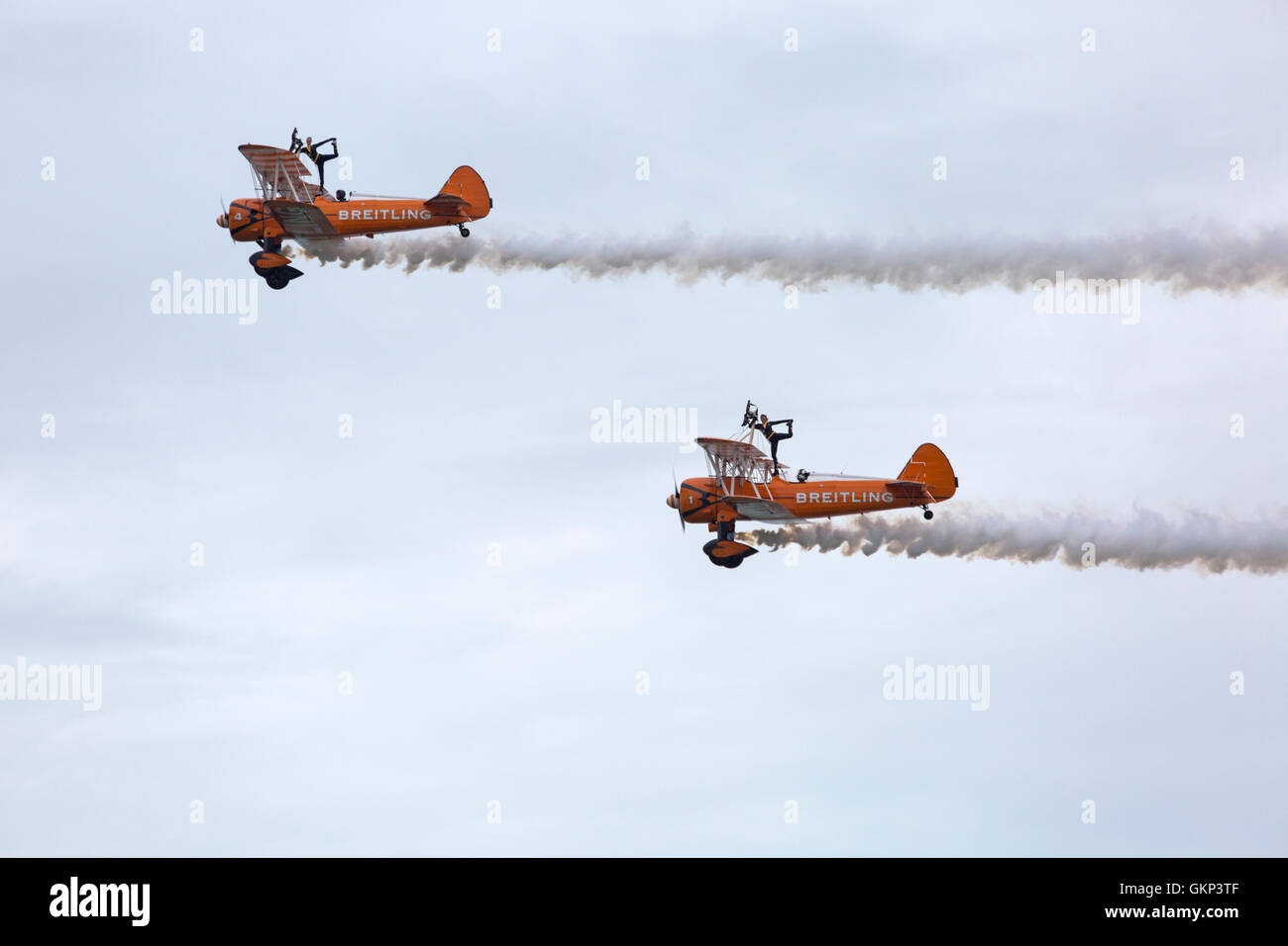 Wingwalker wing airplane hi-res stock photography and images - Alamy