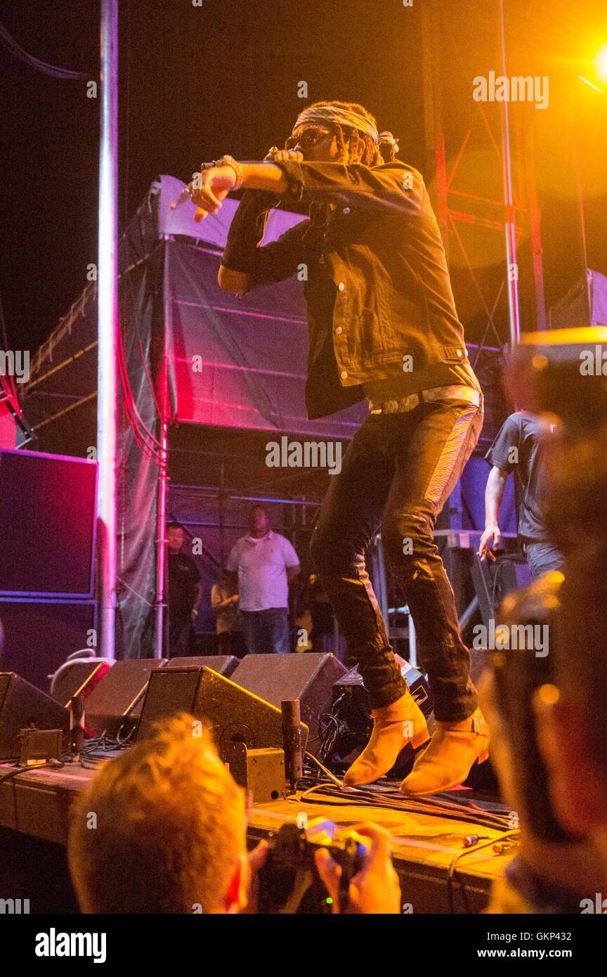 Wantagh, NY, USA. 20th Aug, 2016. Khalif Brown, Swae Lee, Rae Sremmurd ...