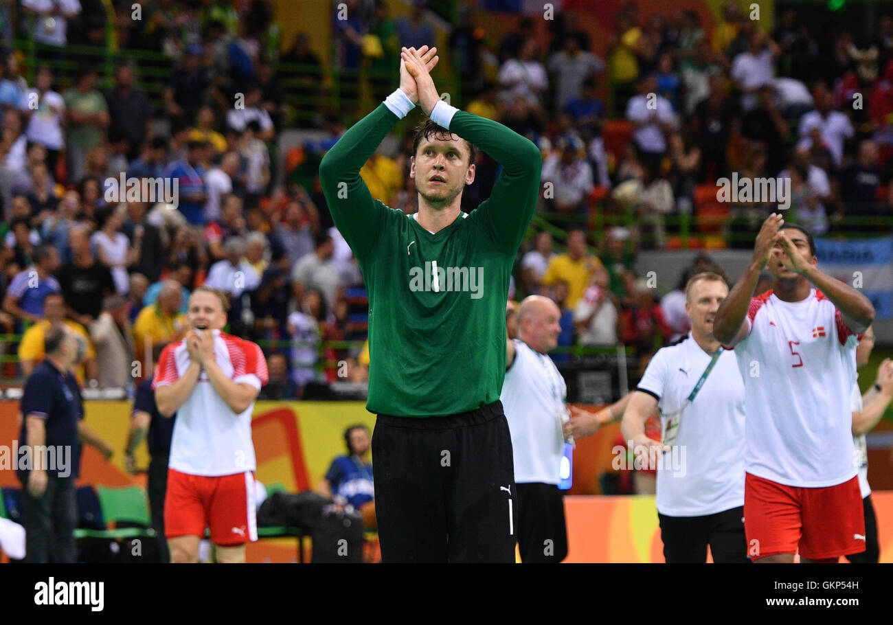 Rio de Janeiro, Brazil. 21st Aug, 2016. Goalkeeper Niklas Landin ...