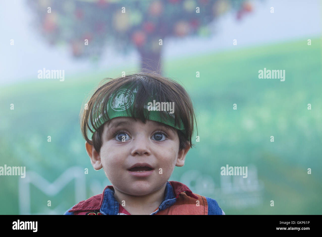 Rafah, The Gaza Strip, Palestine. 21st Aug, 2016. A Palestinian kid ...