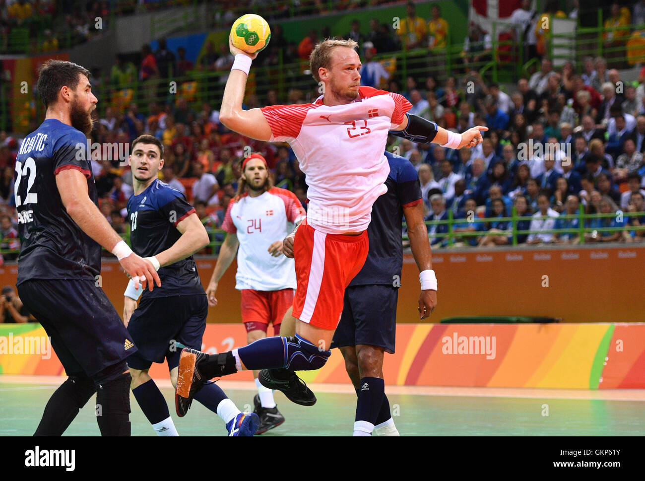 Rio de Janeiro, Brazil. 21st Aug, 2016. Henrik Toft Hansen (R) of ...