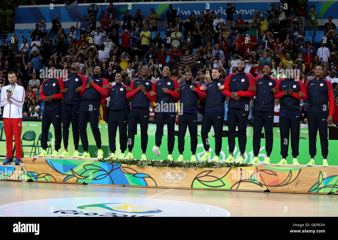 Rio olympics basketball gold medal hi-res stock photography and images ...