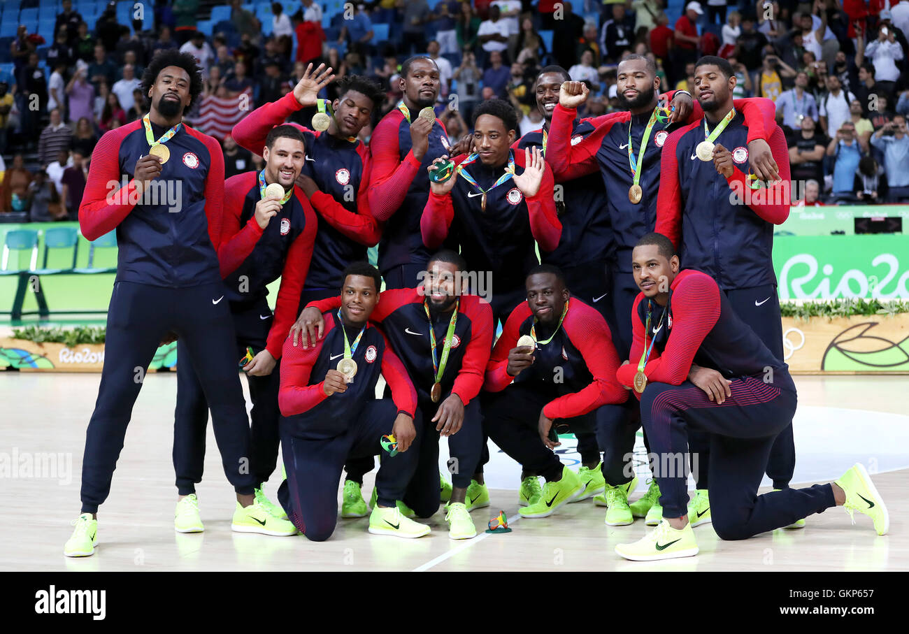 Rio olympics basketball gold medal hi-res stock photography and images ...