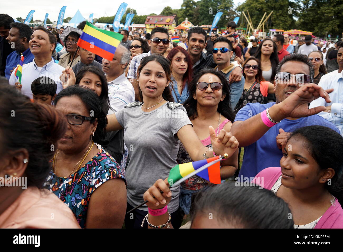 London, UK. 21st Aug, 2016. Thousands attends the Mauritian culture ...