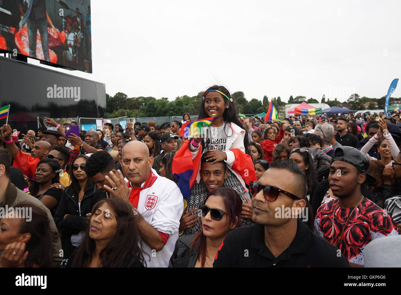 London, UK. 21st Aug, 2016. Thousands attends the Mauritian culture ...