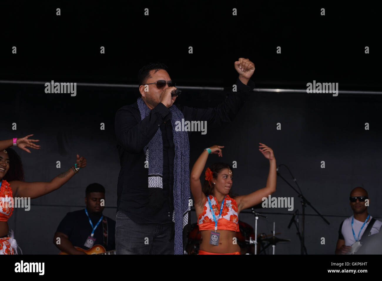 London, UK. 21st Aug, 2016. Alain Ramanisum preforms live at the ...