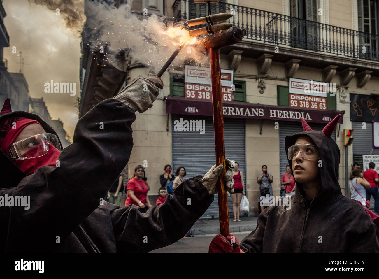 Children in the devil costume hi-res stock photography and images - Alamy