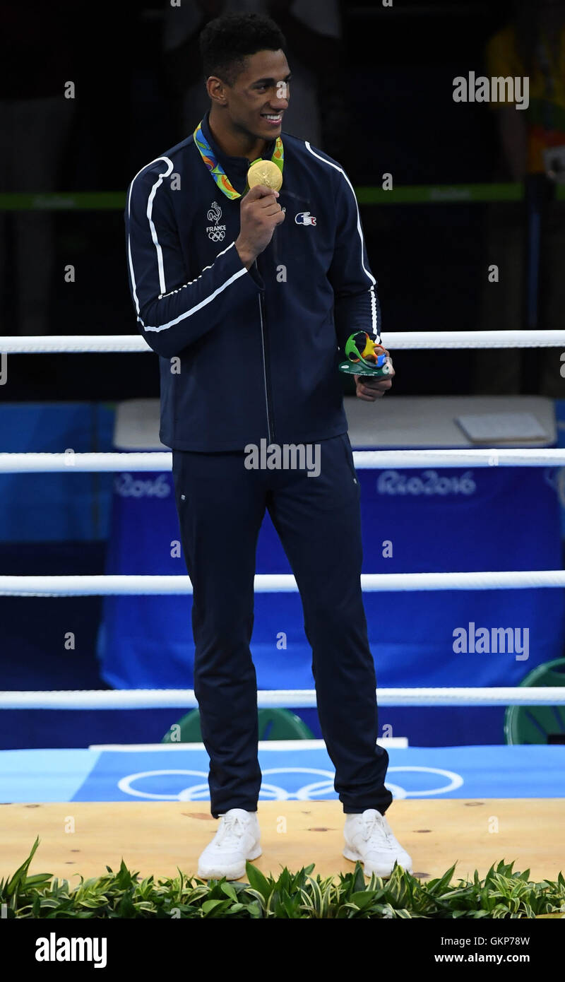 Rio De Janeiro, Brazil. 21st Aug, 2016. Gold medalist France's Tony ...