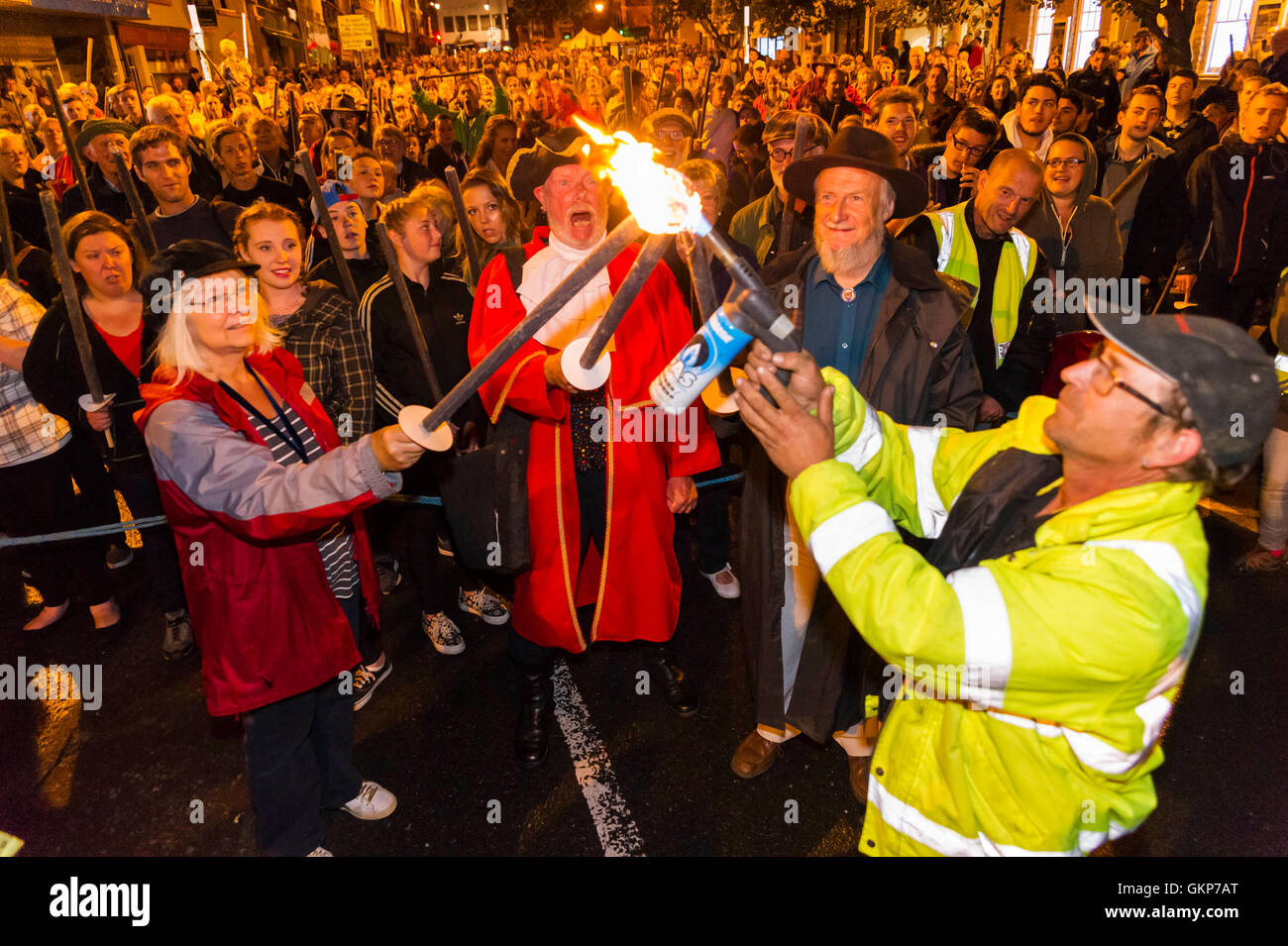 Bridport, Dorset, UK. 21st Aug, 2016. Deputy mayor Anne Rickard, Town ...