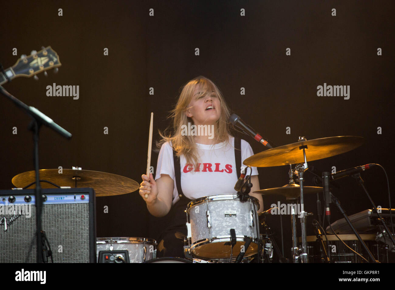 SLOW CLUB, FINAL TOUR, 2016: Singer and drummer/guitarist Rebecca Lucy ...