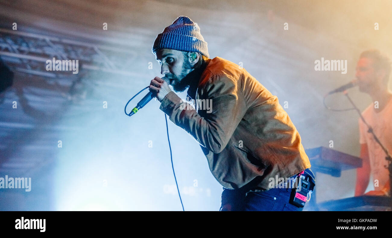 Hamburg, Germany. 21st Aug, 2016. Singer of the German Pop band OK Kid ...