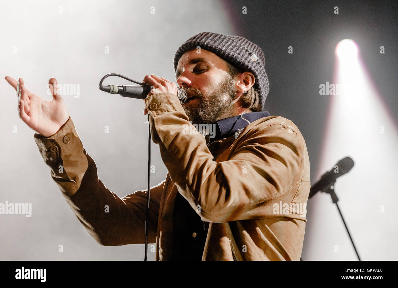 Hamburg, Germany. 21st Aug, 2016. Singer of the German Pop band OK Kid ...
