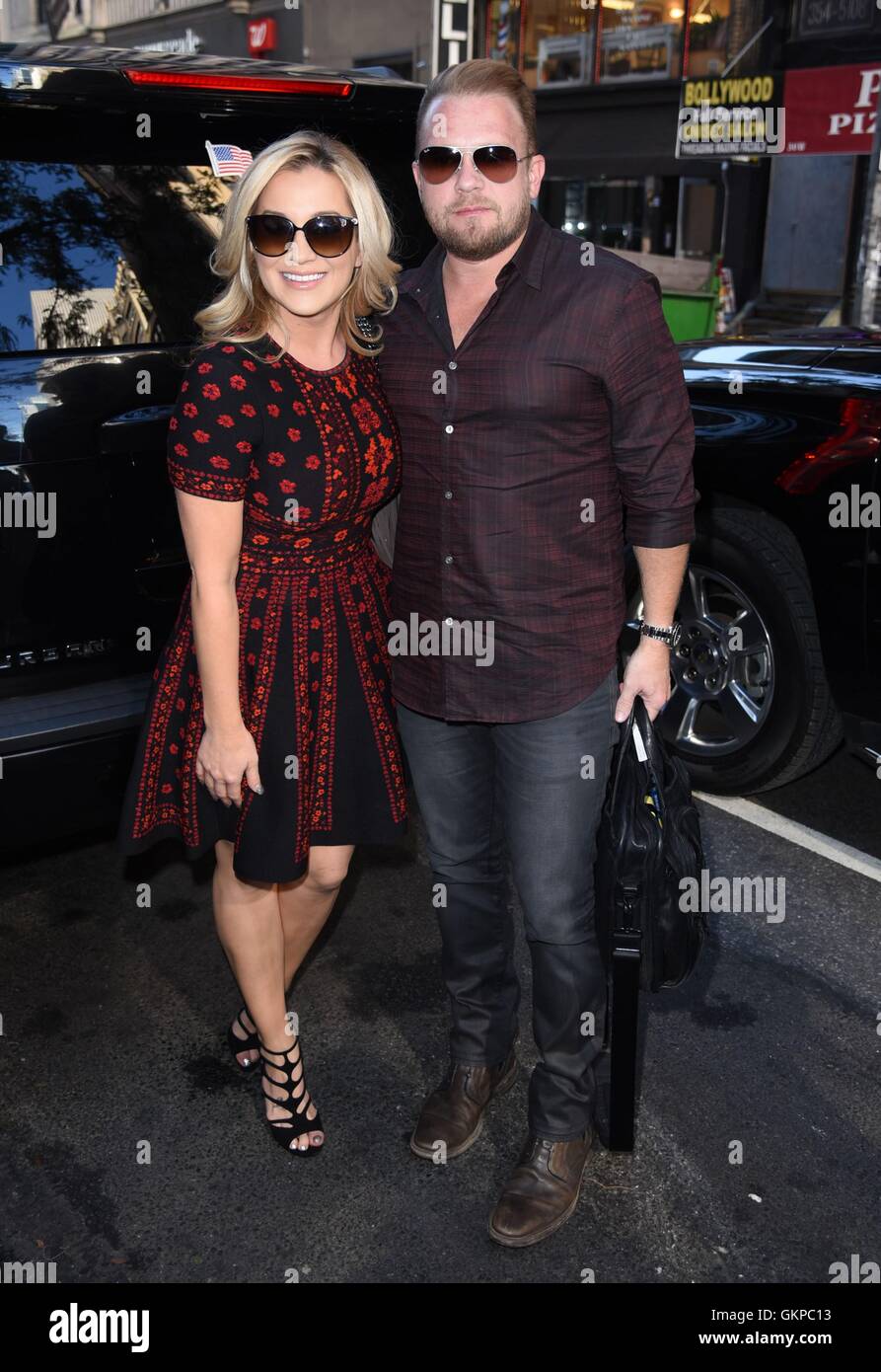 New York, NY, USA. 22nd Aug, 2016. Kelli Pickler, Kyle Jacobs out and ...