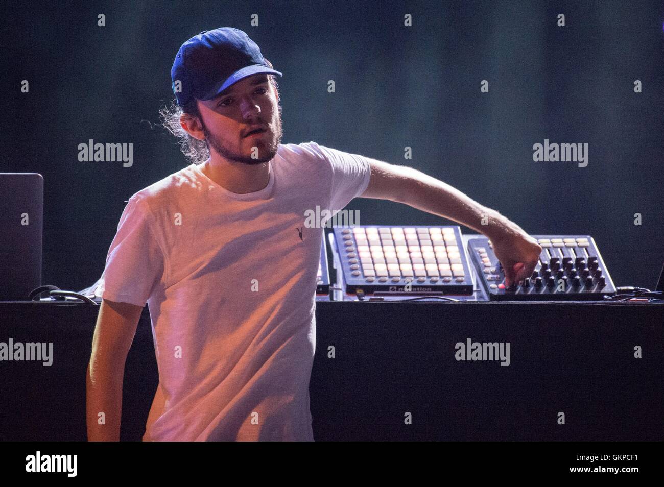 Wantagh, NY, USA. 20th Aug, 2016. Madeon on stage for 2016 Billboard's ...