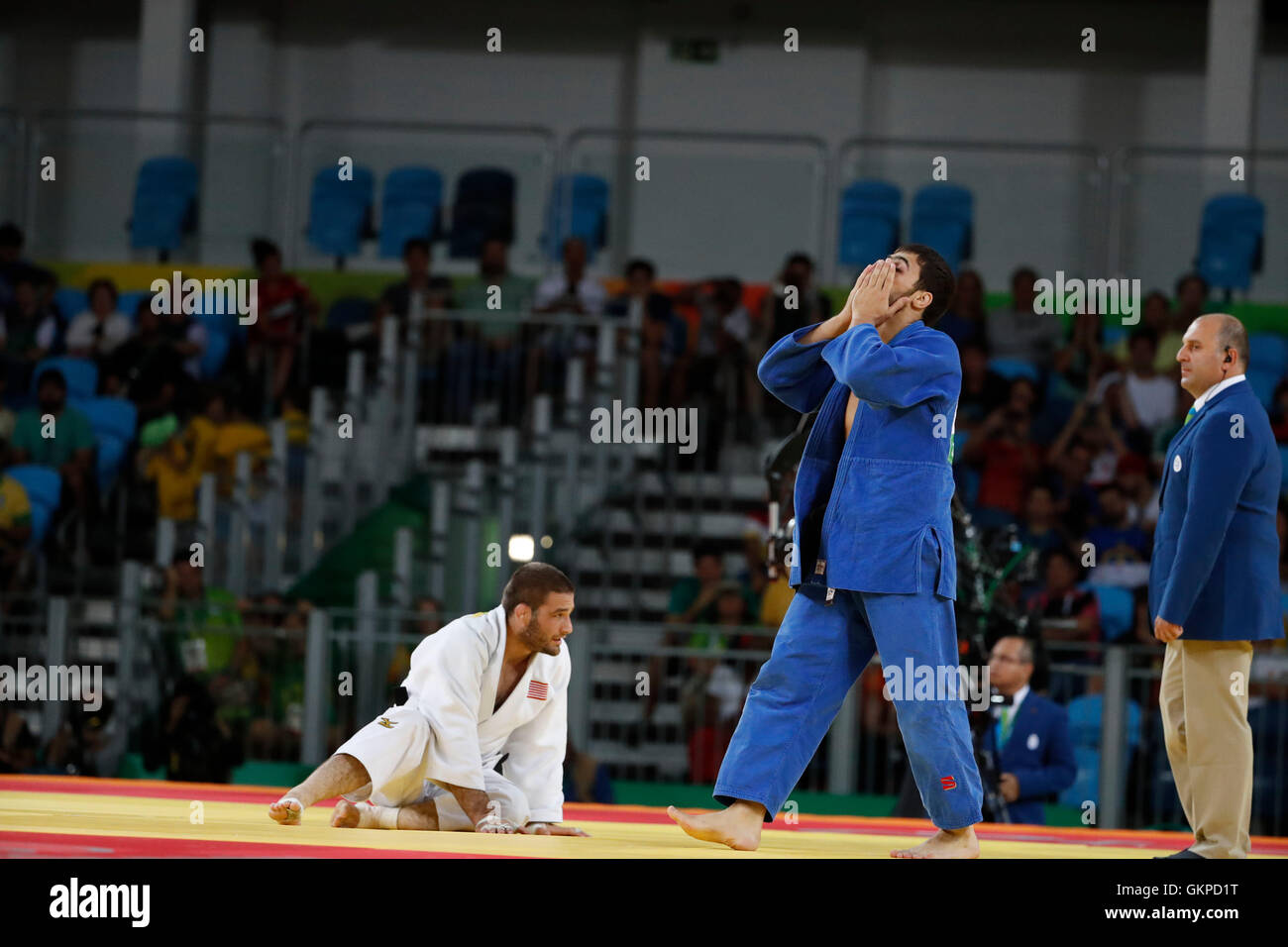 Rio de Janeiro, Brazil. 9th Aug, 2016. (R-L) Khasan Khalmurzaev (RUS ...