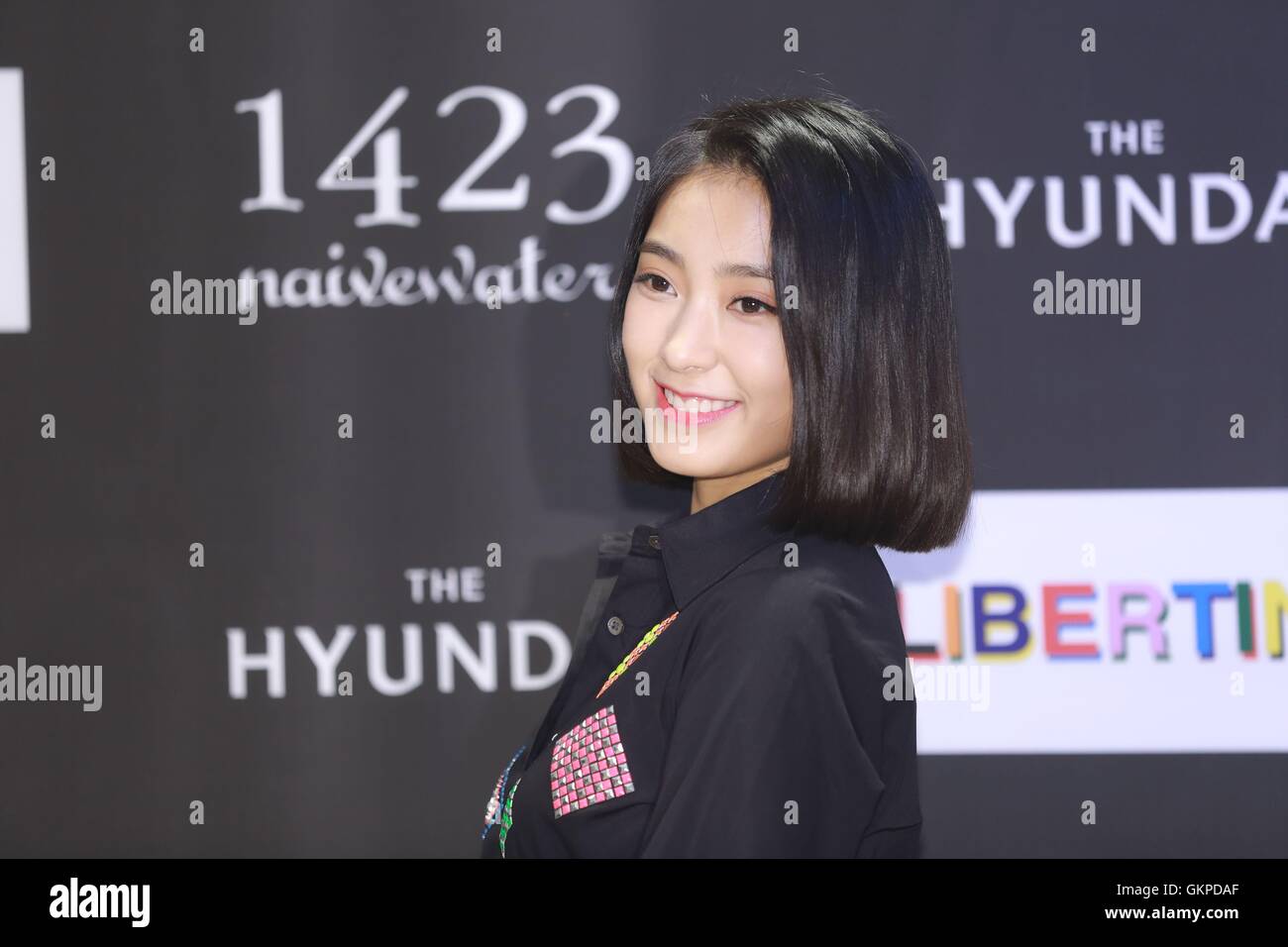 Seoul, Korea. 22nd Aug, 2016. Seo-Jin Lee, Lee Min-jung, SISTAR member ...