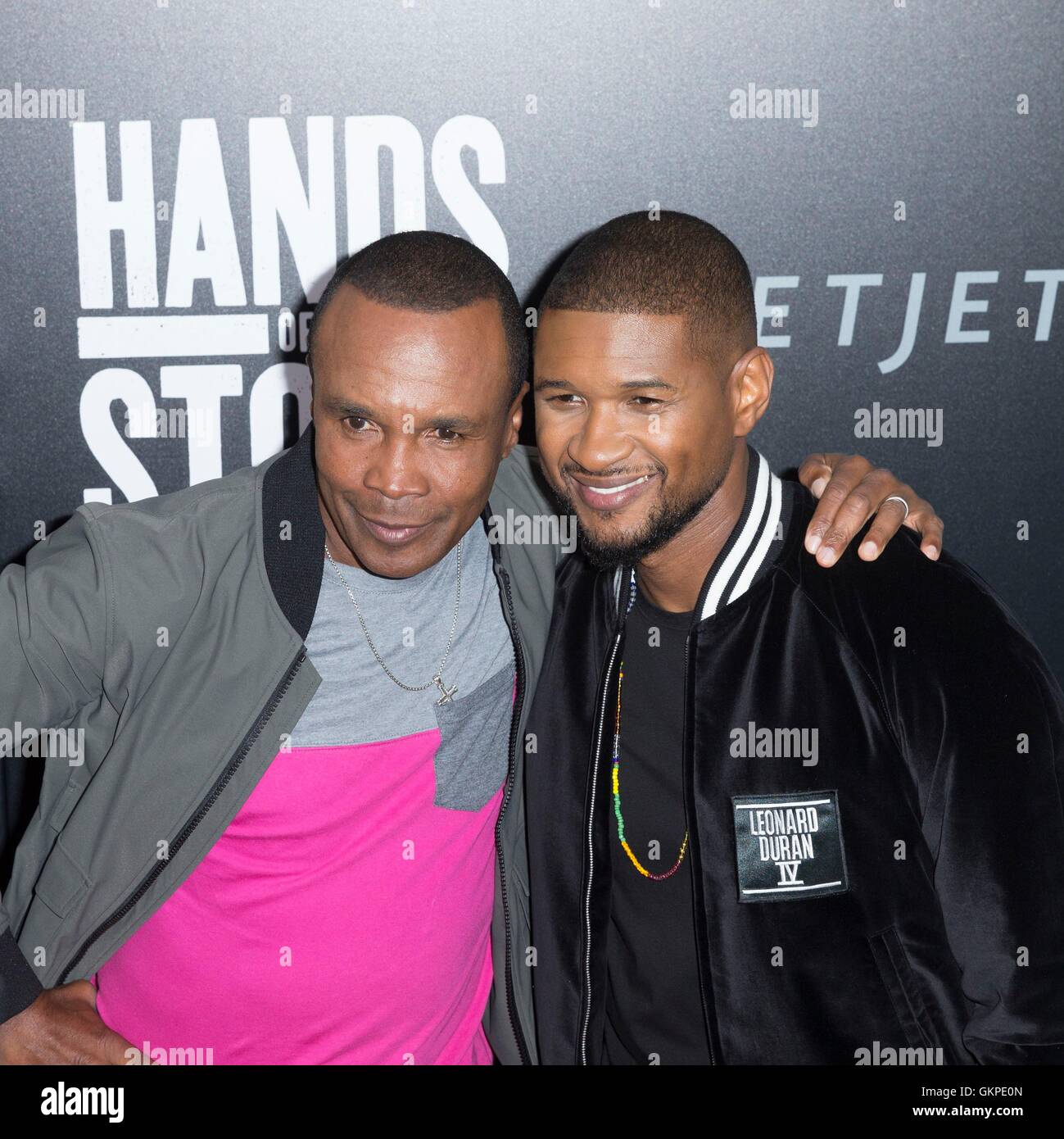 New York, NY, USA. 22nd Aug, 2016. Sugar Ray Leonard, Usher Raymond IV ...