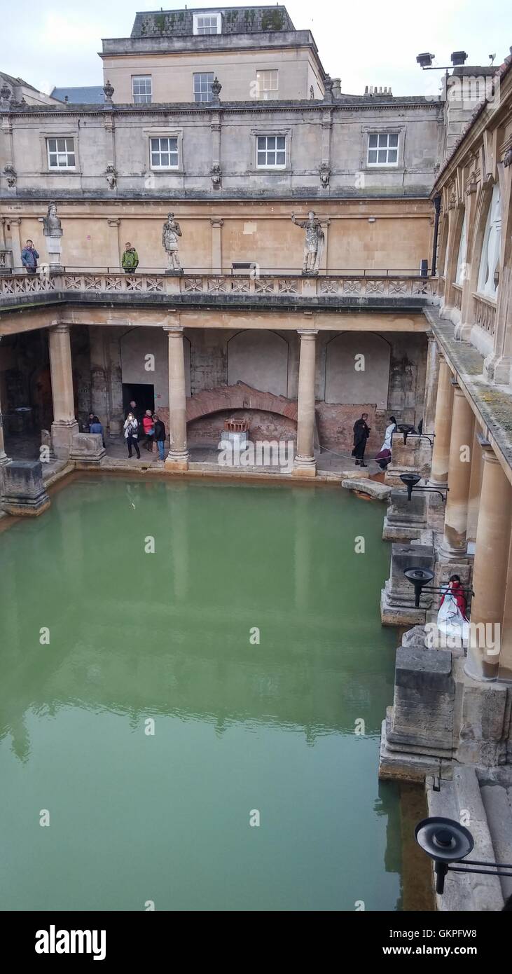 Roman Baths complex, Bath, England Stock Photo - Alamy