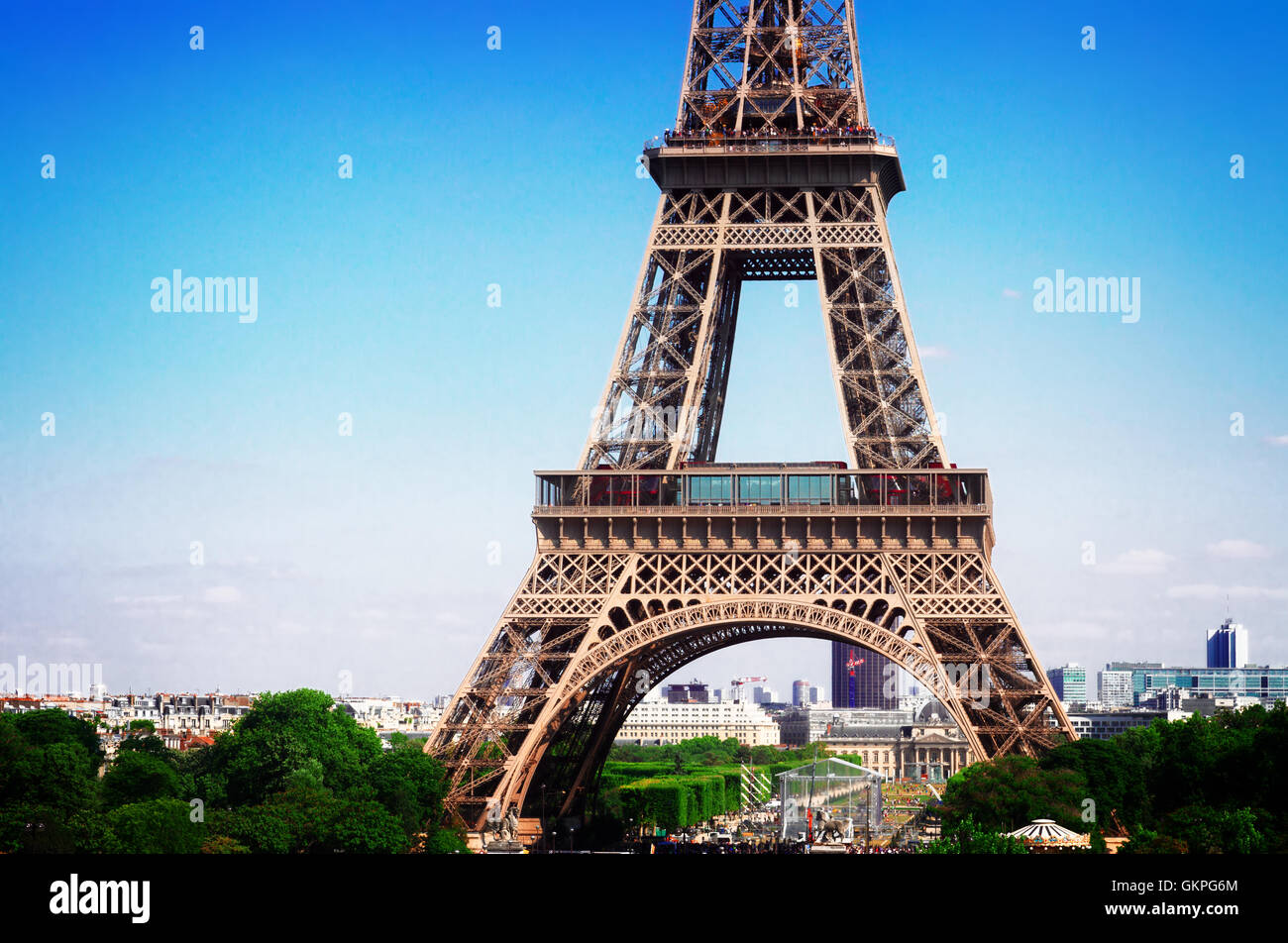 Eiffel Tower and Paris cityscape Stock Photo - Alamy