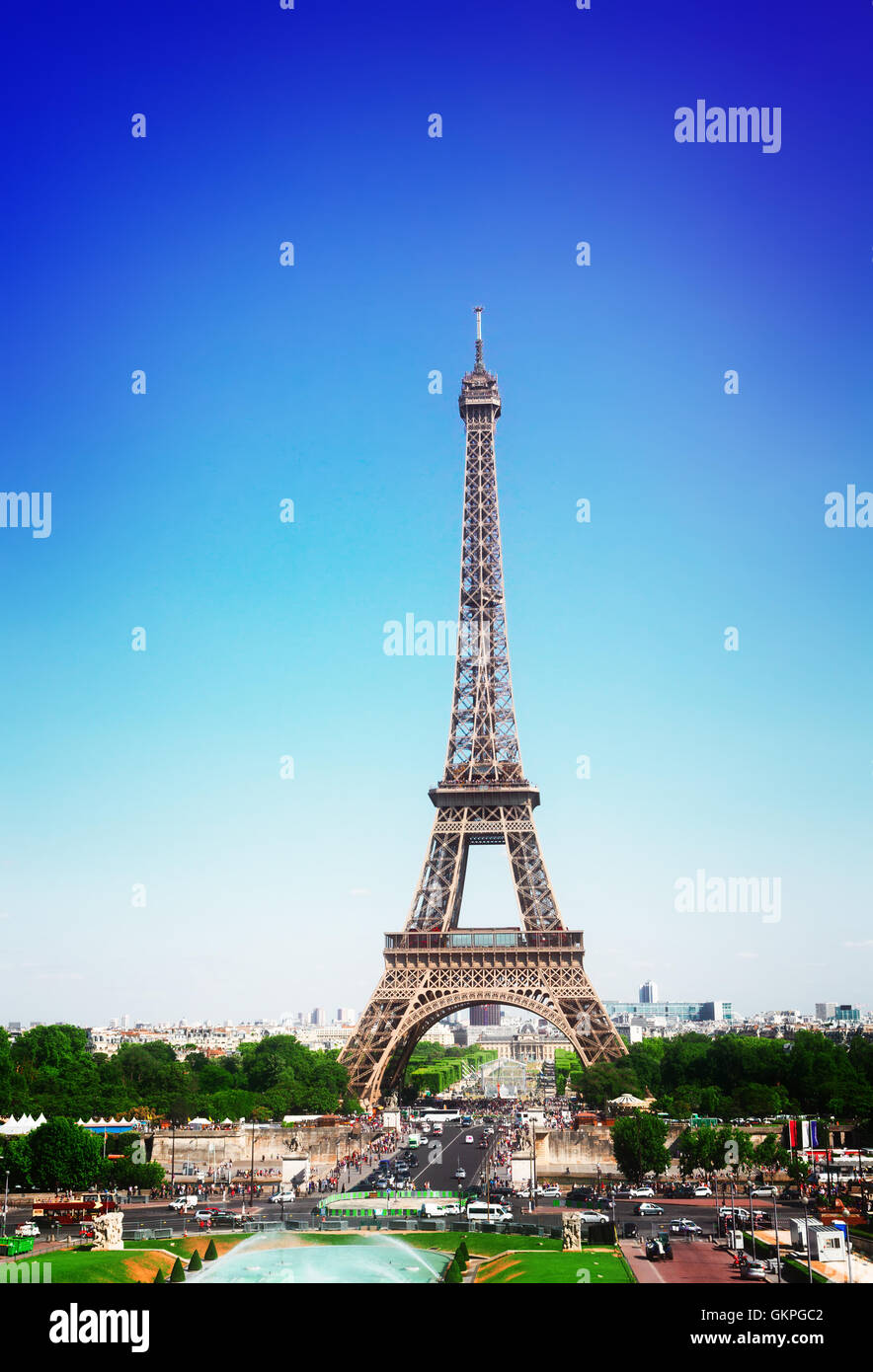 Eiffel Tower and Paris cityscape Stock Photo - Alamy