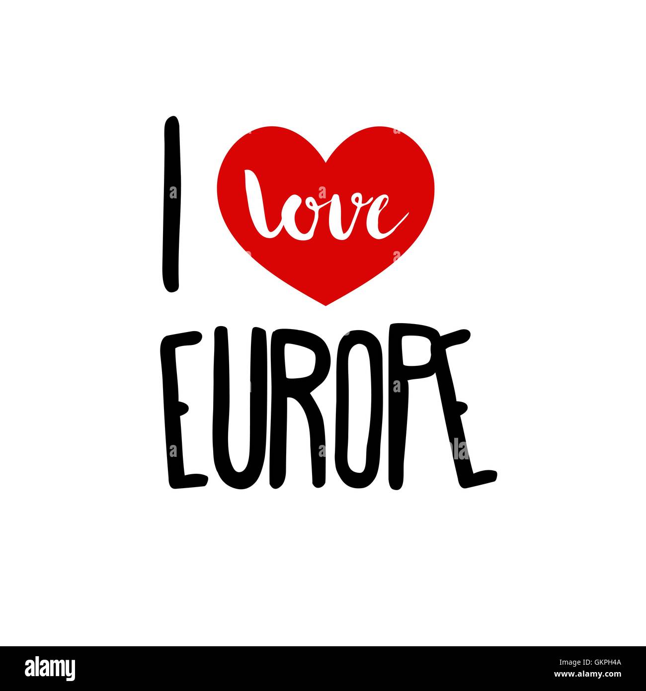 I love eu or european union Stock Vector Images - Alamy