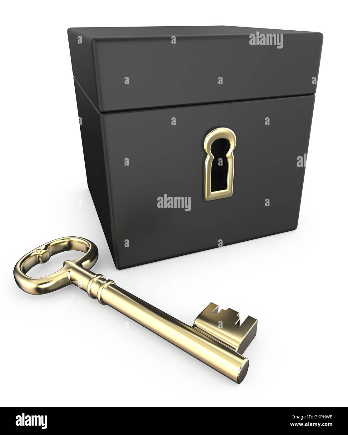 Gold key box hi-res stock photography and images - Alamy