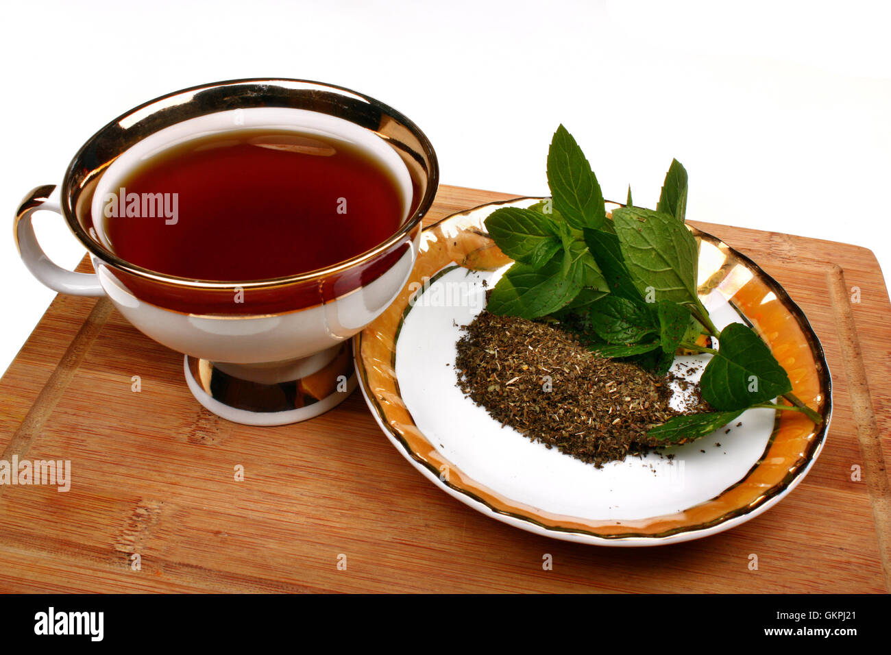 Mint mentha pulegium tea herbs isolated on a white background Stock ...