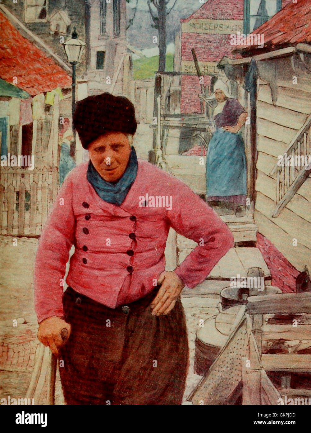 A Dutch Fisherman, circa 1902 Stock Photo - Alamy