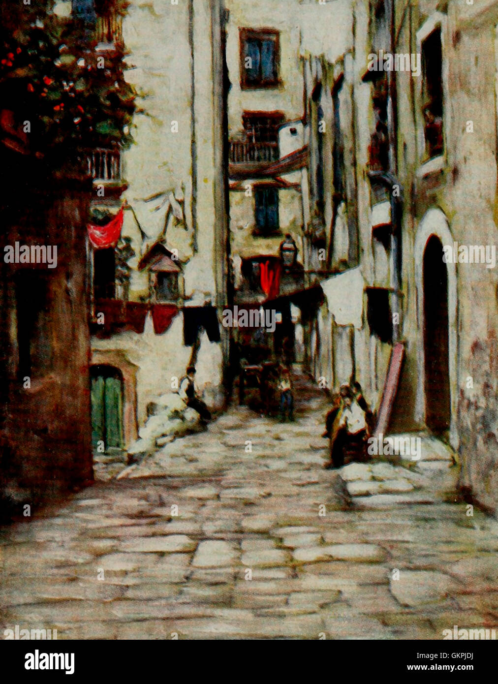 A street in Naples, Italy, circa 1902 Stock Photo - Alamy