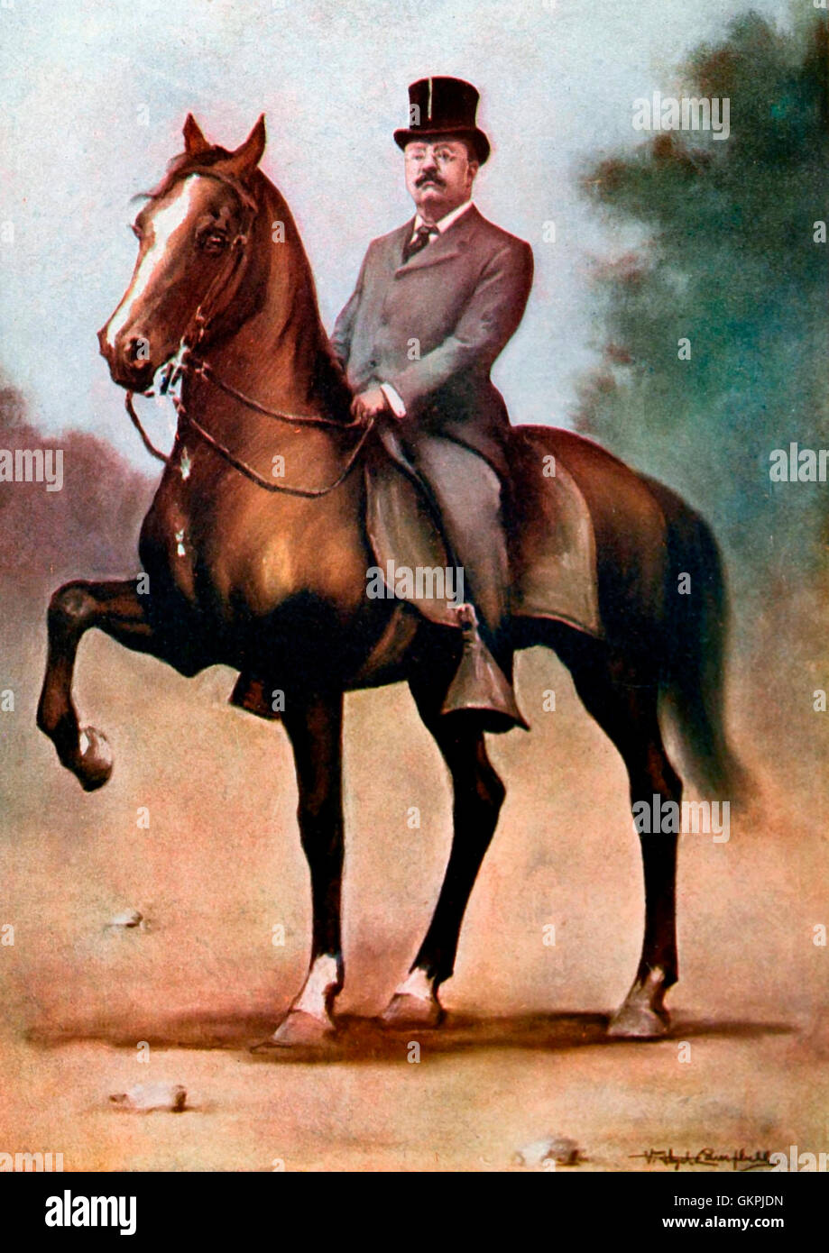 Theodore roosevelt portrait painting High Resolution Stock Photography ...