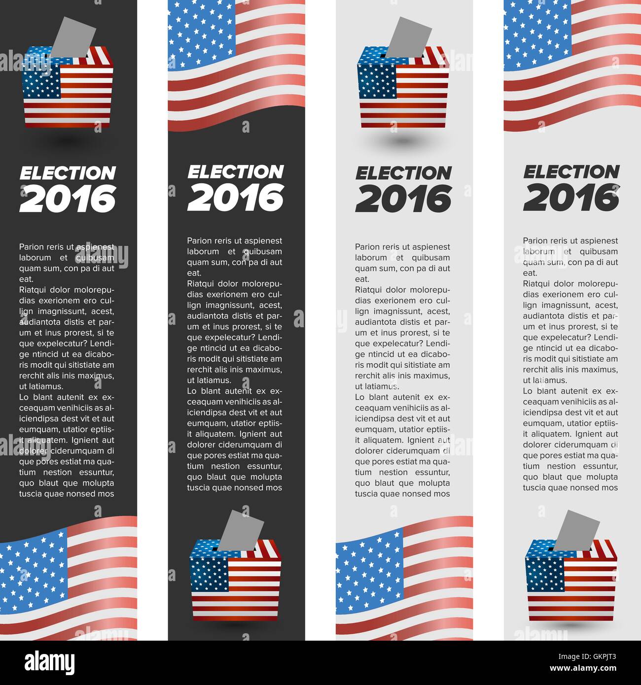 United States Election Vote banners Stock Vector Image & Art - Alamy