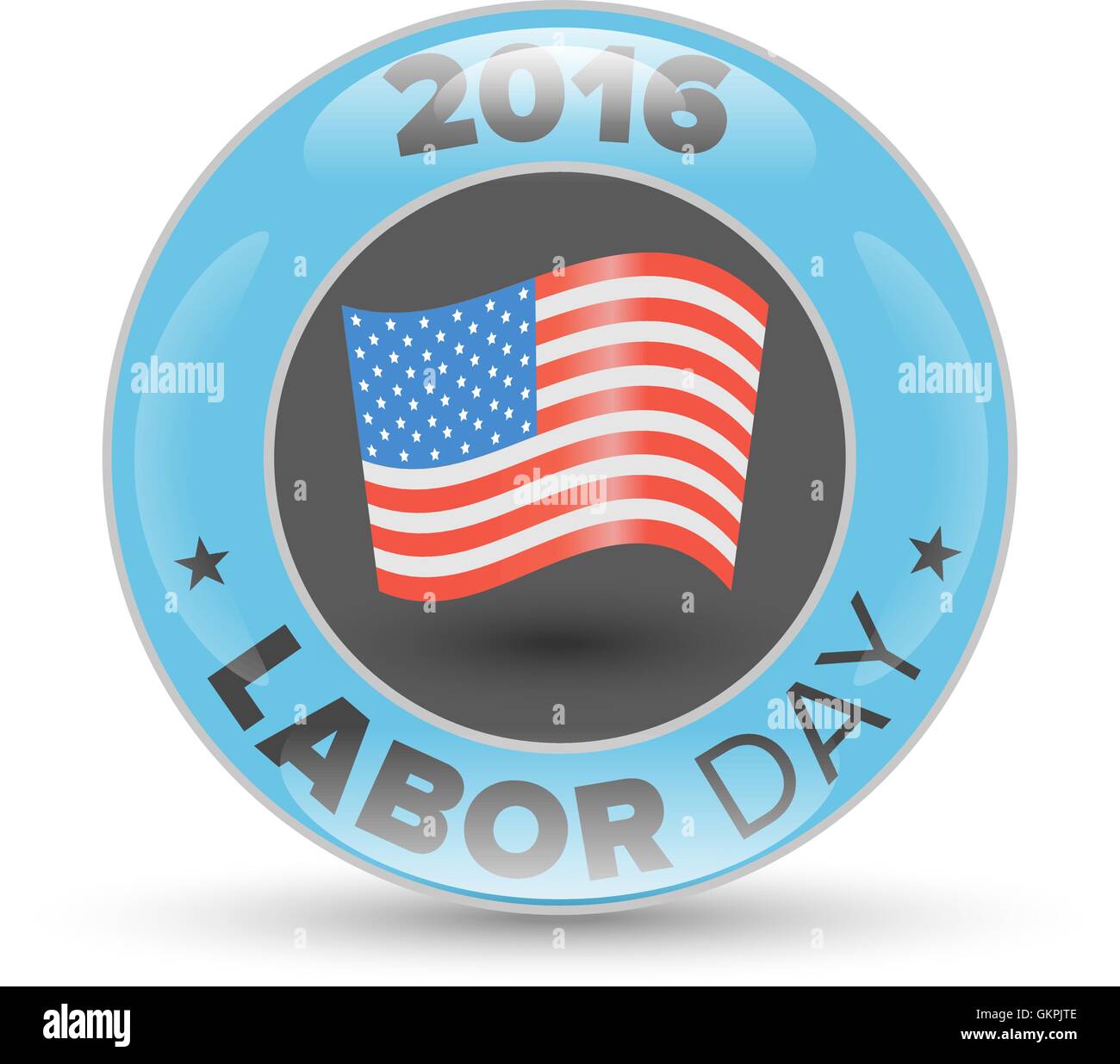 Labor Day badge Stock Vector Image & Art - Alamy